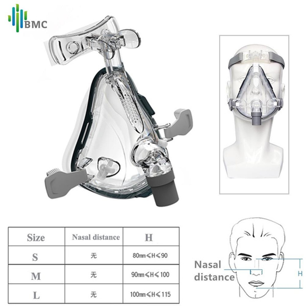 BMC-F1B Nasal Mask CPAP Mask Sleep Mask with Headgear Size S/M/L for ...