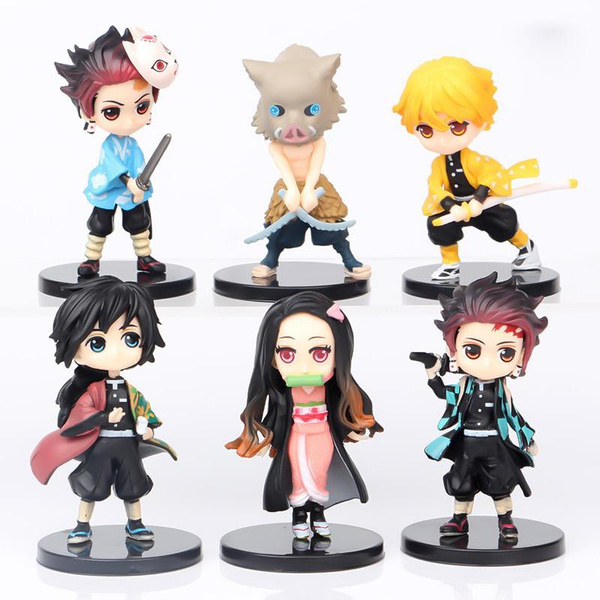6 PCS / Set Blade of Extinction Hand Puppet Anime Youzu Tanjiro Model ...