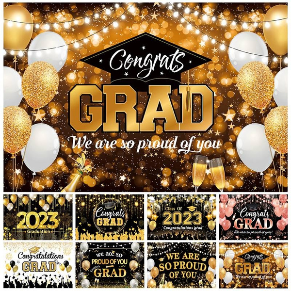 100*150CM Graduation Party Backdrop Congrats Sign Banner 2023 ...
