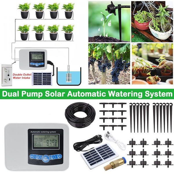 Intelligence Irrigation System For Garden Double Pump Controller Timer ...