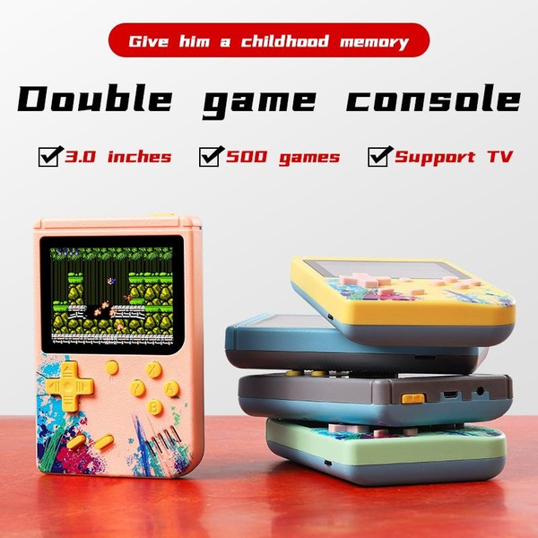 DX Children Pocket Handheld Game Console Built-in 500 Classic Game 3.0 ...