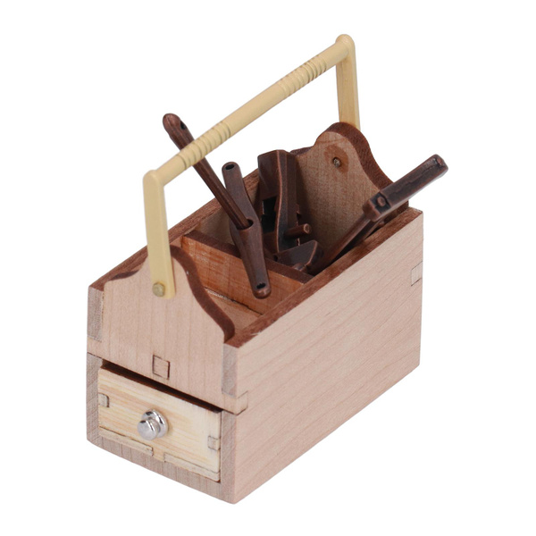 1:12 Miniature Dollhouse Tools, Decorative Pine Mini Dollhouse Tool Set ...