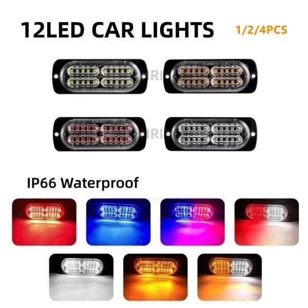 Car Strobe Warning Light Amber 20LED Side Flashing Beacon Emergency ...