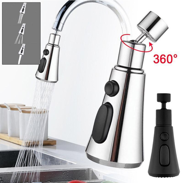Kitchen Sink Faucet Water Tap Spray Head 360° Swivel Replacement ...