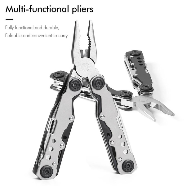 TURWHO Multi Function Pliers with Linesman Plier Wire Stripper Crimping Tools Sheet Metal Shear ...