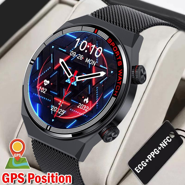 1.39" ECG+PPG Bluetooth Call Smart Watch GPS Men Sports Bracelet ...