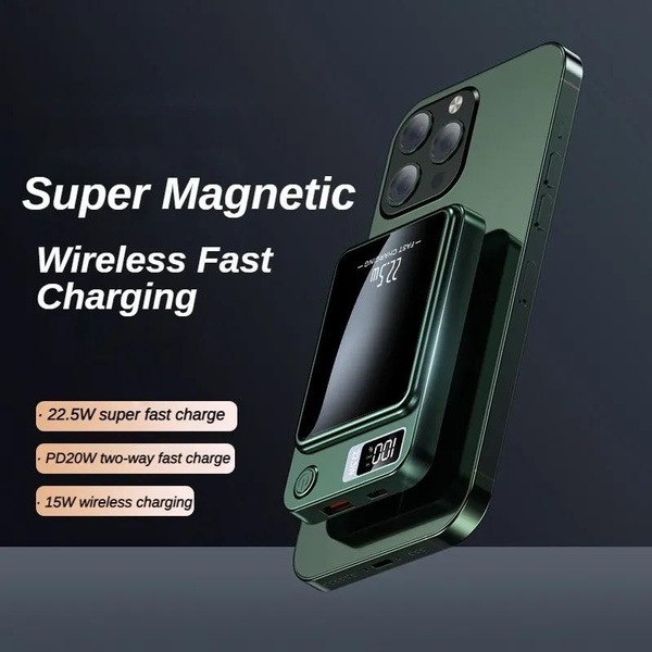20W Wireless Fast Charger For Magnetic Portable External Auxiliary ...
