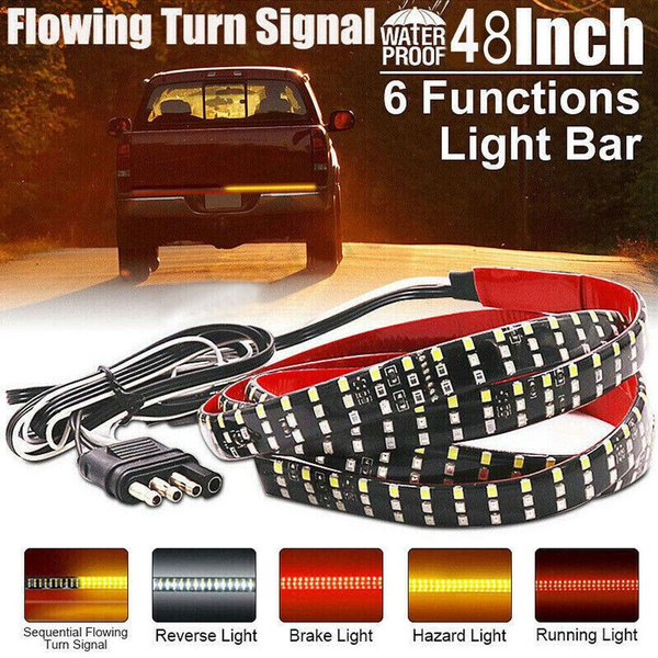48/60inch LED Truck Car Tailgate Light Strip Bar with Reverse Turn ...