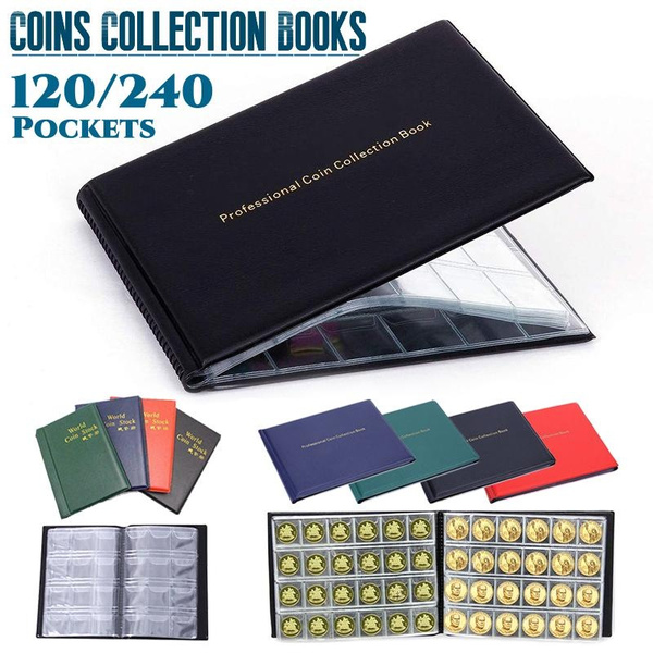 2023 New 120/240 Pockets Coin Holder Collection Books Coin Portable ...