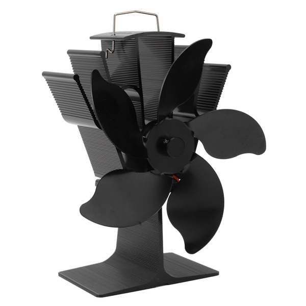 Non Electric Fireplace Fan Black High Temperature Resistant Heat ...