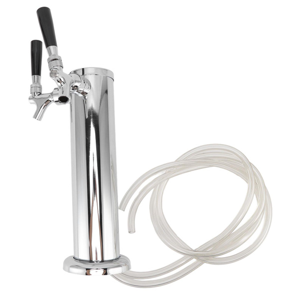Double Beer Tap Heat Insulation Draft Beer Kegerator Tower for Beer ...