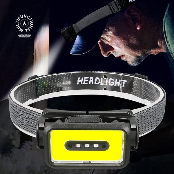 Outdoor Inductive Headlamp Rechargeable Fishing Lamp with Intelligent ...