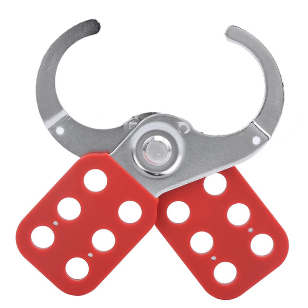 Lockout Hasp Steel Plastic Insulation Industrial Security Tool 6 Hole ...