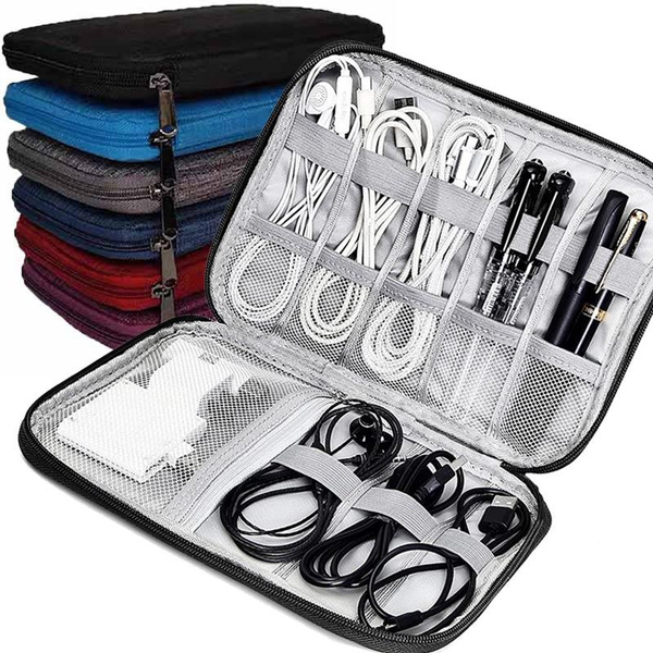 Digital Storage Bag USB Data Cable Organizer For Earphone Wire Bag Pen ...