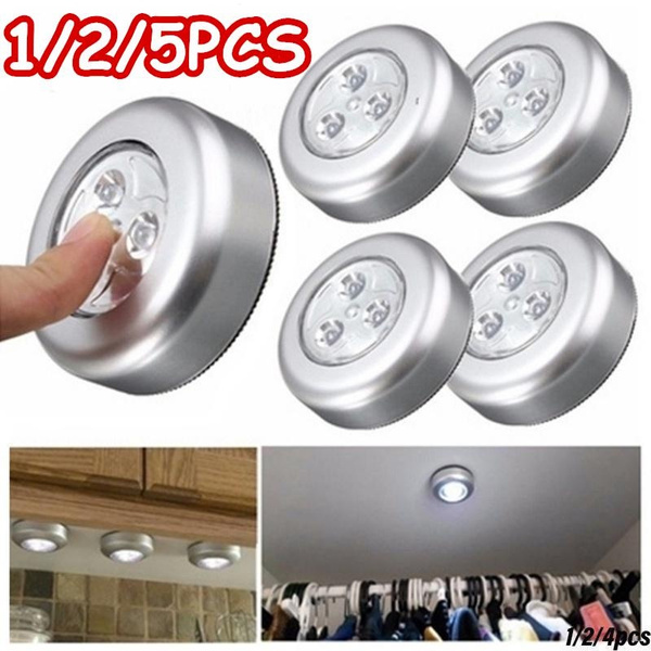 1/2/5PCS Wardrobe bedroom stairs Mini touch control night light kitchen ...
