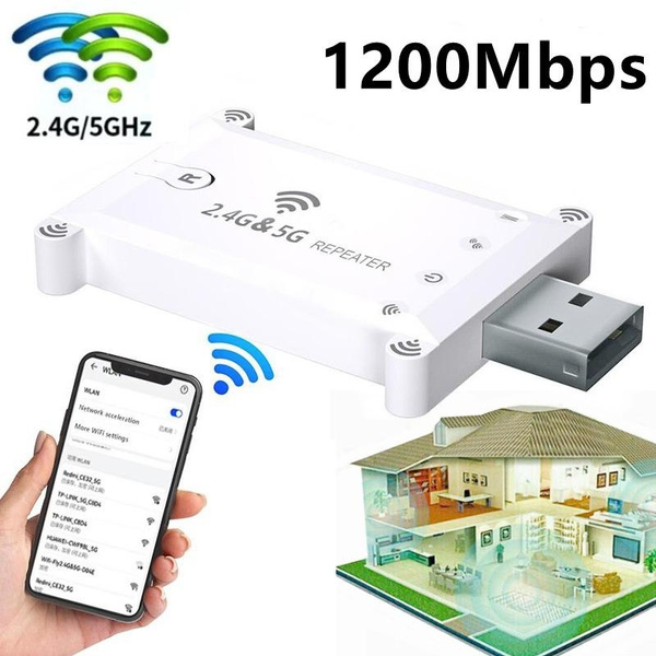2.4&5G Dual Band USB Wireless WIFI Repeater 300Mbps Long Range Wifi ...