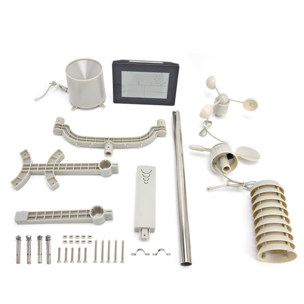 Wireless Weather station Black and White Screen Indoor and Outdoor ...