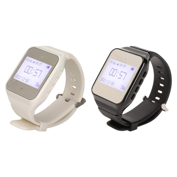 Watch Pager One Button Alarm Vibration Wireless Calling System | Wish