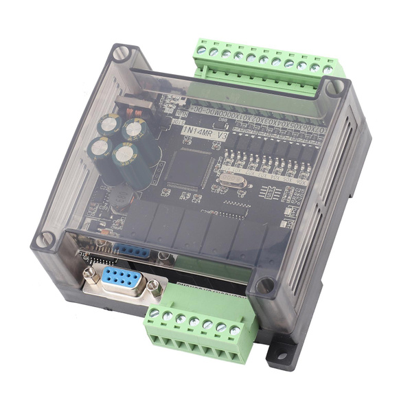 Programmable Logic Controller, DC24V FX1N-14MR Industrial Control Board ...