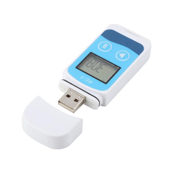 RC-5 Digital USB Temperature Data Logger Recorder External Sensor 32000 ...