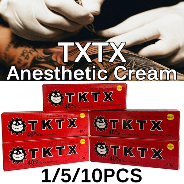 1/5/10PCS Numb Cream TKTX 40% Makeup Permanent Eyebrow Instant Relief ...
