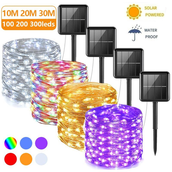 Solar String Lights Outdoor, Waterproof Solar Powered Lights Indoor ...