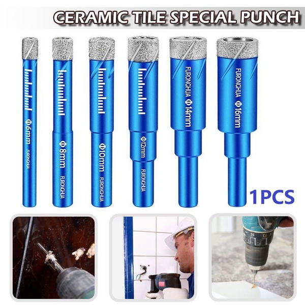 6/8/10/12/14/16mm Dry Diamond Core Drill Bits for Granite Ceramic Tile ...