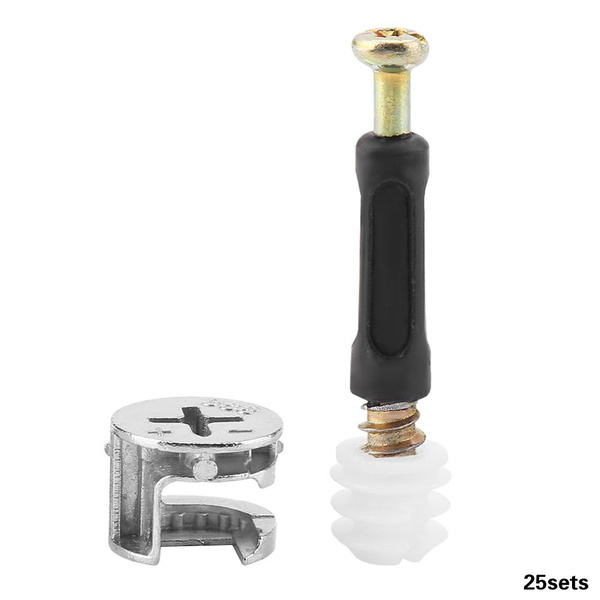 Furniture Connecting Screw Plastic Covered Connector Cam Lock Hardware ...