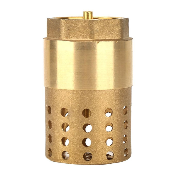 One Way Female Thread Foot Brass Valve Mesh Check Valve with Holes ...
