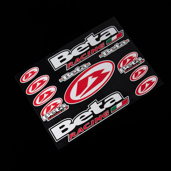 Reflective Waterproof 12 Pcs Beta Racing Decals Motorcycle Car Stickers ...
