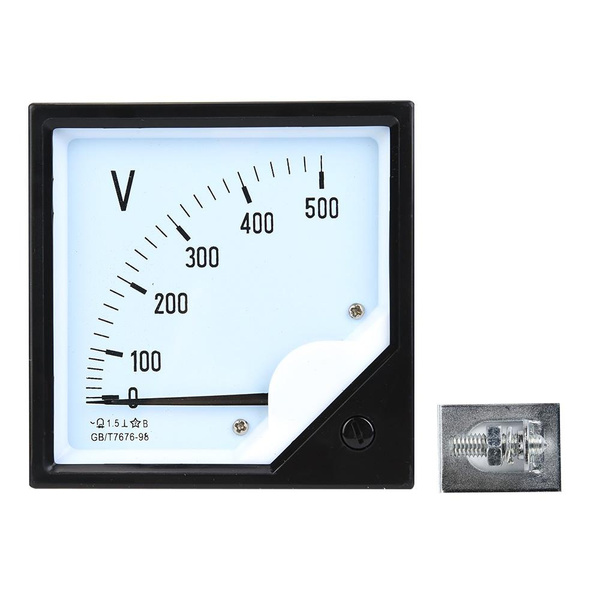 Digital Voltmeter Panel Voltage Meter Analog Voltmeter AC 0-500V for ...