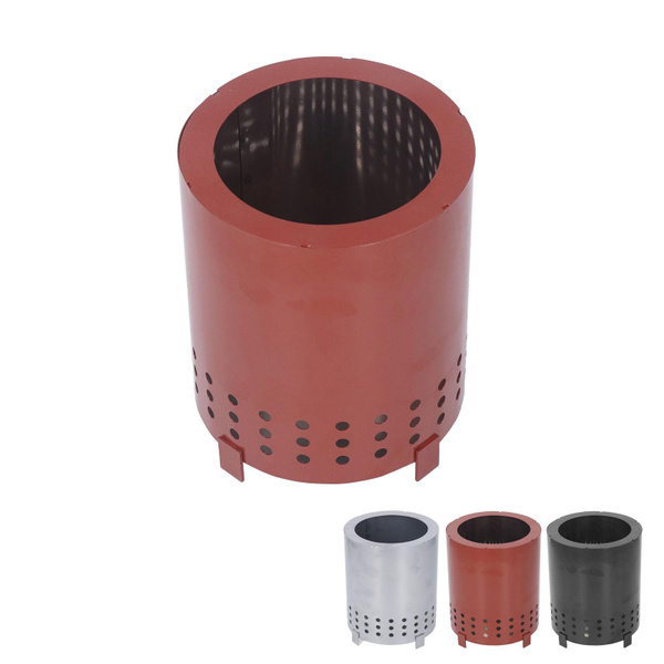Portable Fire Pit Smokeless Tabletop Firepit with Stand Iron Wood ...