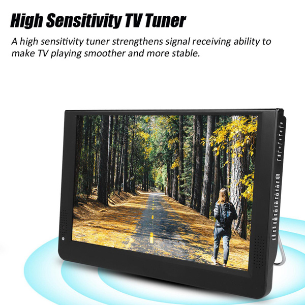 1080P Car Digital TV, LEADSTAR 12in Color Screen Television, Portable ...
