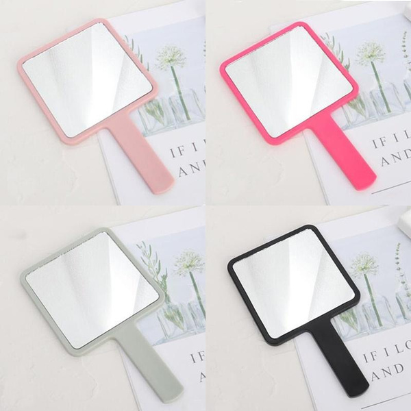 Hand Mirror Cosmetic Mirror for Women Handheld Square Makeup Mirror ...