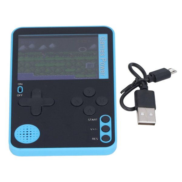 Blue Handheld Game Console Retro Portable Game Player Video Games ...