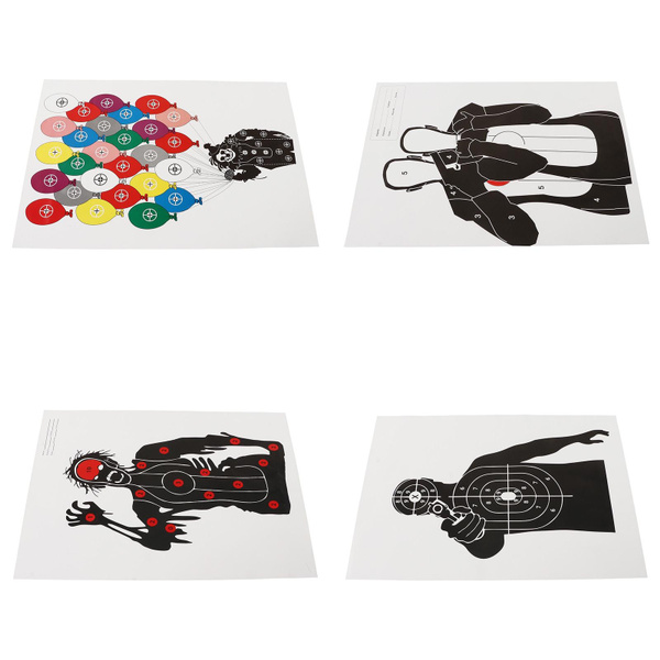 10Pcs 45x32cm Human Body Shape Targets Reactive Splatter Fluorescent ...