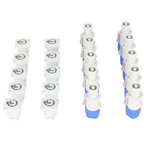 3 Pin Male and Female Head Connectors, Stable Nickel Plated Contacts ...