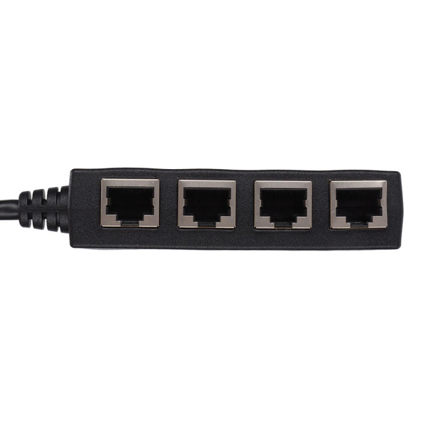 RJ45 Splitter LAN Ethernet Adapter 1 to 4 Port Transmission Excellent ...