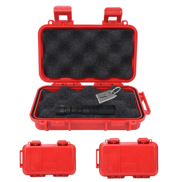 Box, High Strength ABS Reinforced Plastic Red Storage Box Waterproof ...