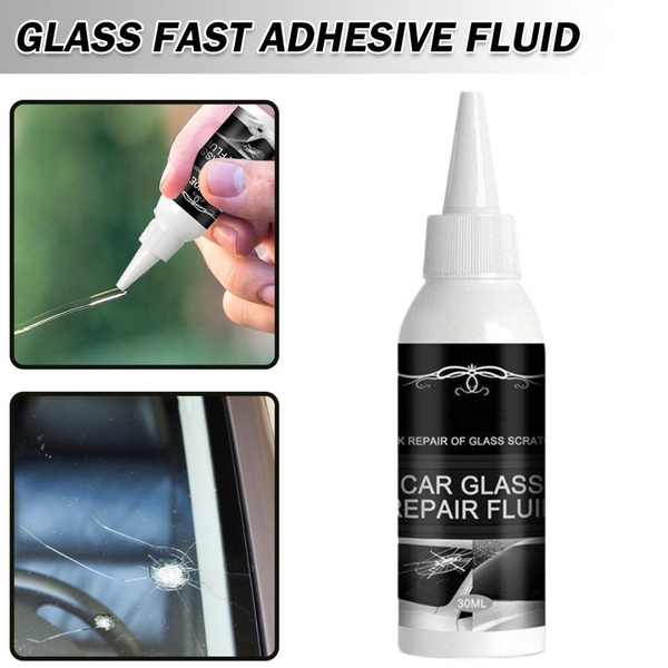 30ML Cracked Glass Repair Fluid Kit Car Window Windshield Scratch ...