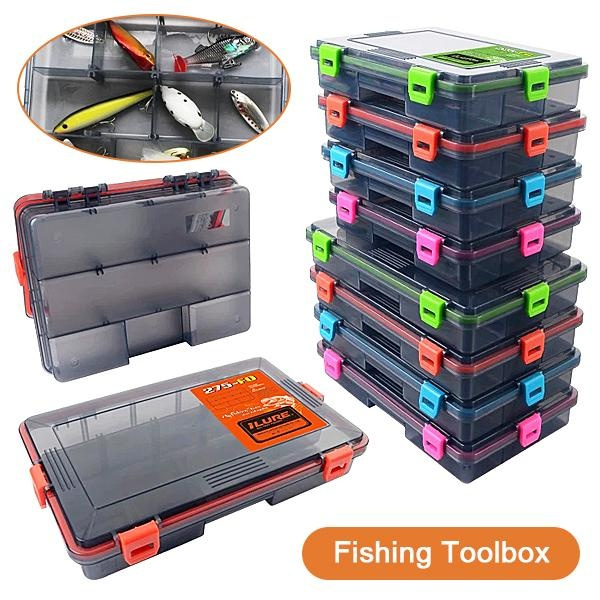 11/13 Grids Waterproof Fishing Tackle Box Fishing Bait Storage Box ...