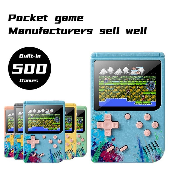 Pocket Handheld Game Console Built-in 500 Classic Game 3.0 Inch Color ...