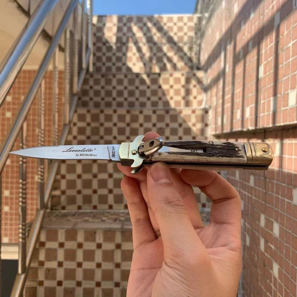 2023 Jump Knife Out of Side Spring Knife Classic Italian Mafia ...