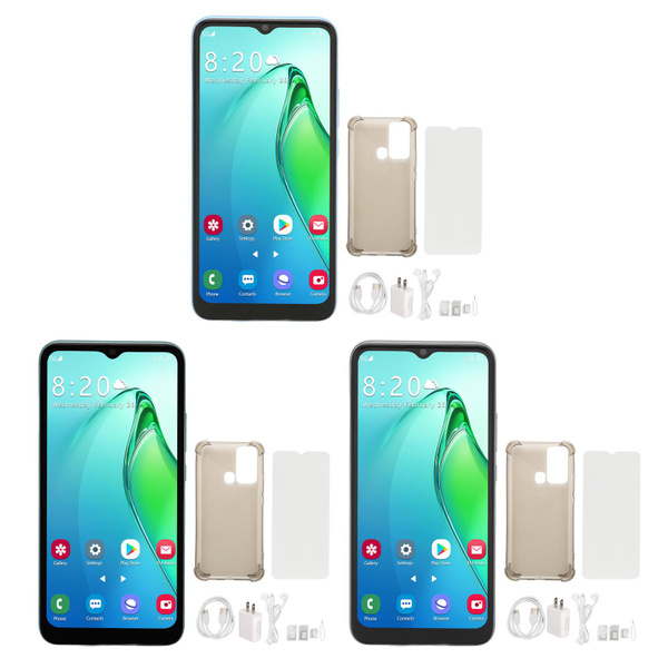 Mobile Phone, 6GB RAM 5G US 100-240V LCD Screen Face Unlock Smartphone ...