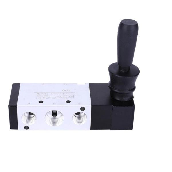 Pneumatic Manual Control Valve 5 Port 3 Position Hand Lever Valve 0~0 ...