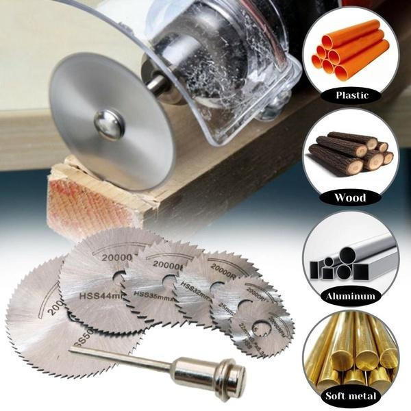 Rotary Drill Saw Blades 7PCS/8PCS, Cutting Wood Metal Blade Wheel ...