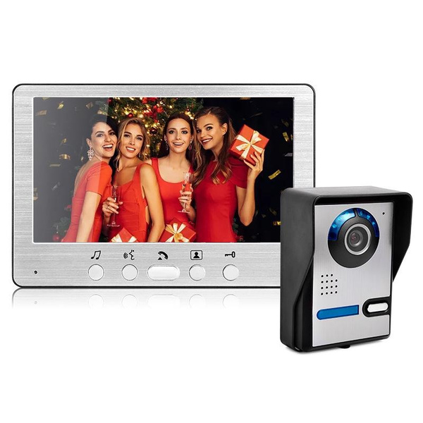 7-inch Wired HD Villa Visual Intercom Outdoor Unit Angle Adjustable ...
