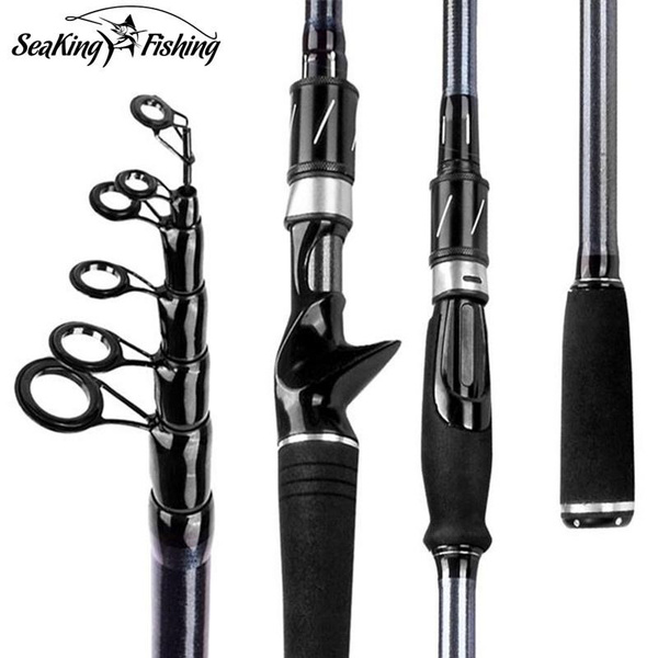Seaking Fishing New Carbon Ultralight 1.5m-2.7m Telescopic Fishing Rod ...