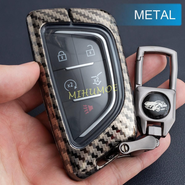 For 2020-2023 Cadillac CT4 CT5 Lyriq XT4 Metal Car Key Fob Cover Case ...
