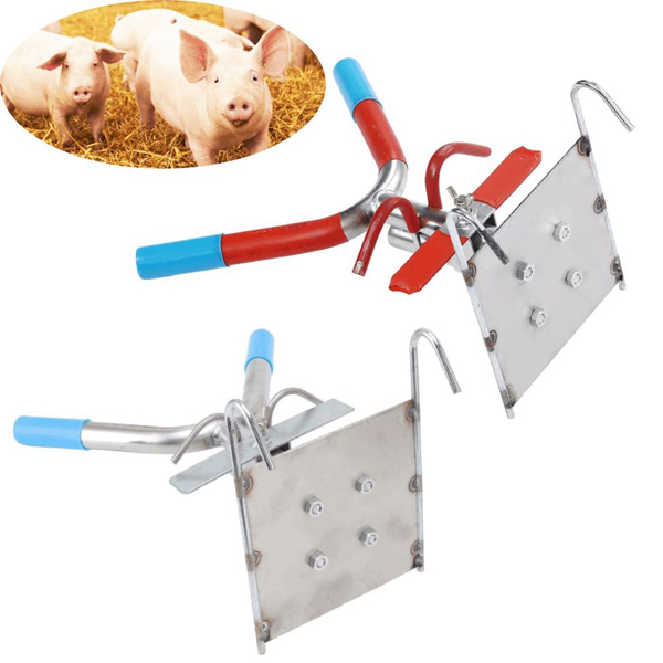 Livestock Castration Bander, Pig Castration Rack Tools Double Hook ...